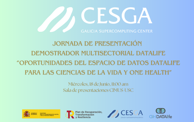 Presentación Demostrador Multisectorial DATAlife - Cesga - Centro de ...
